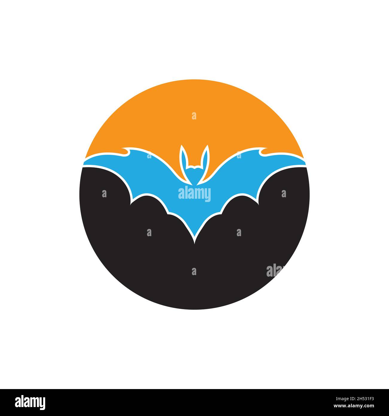 bat logo illustration design template Stock Vector Image & Art - Alamy