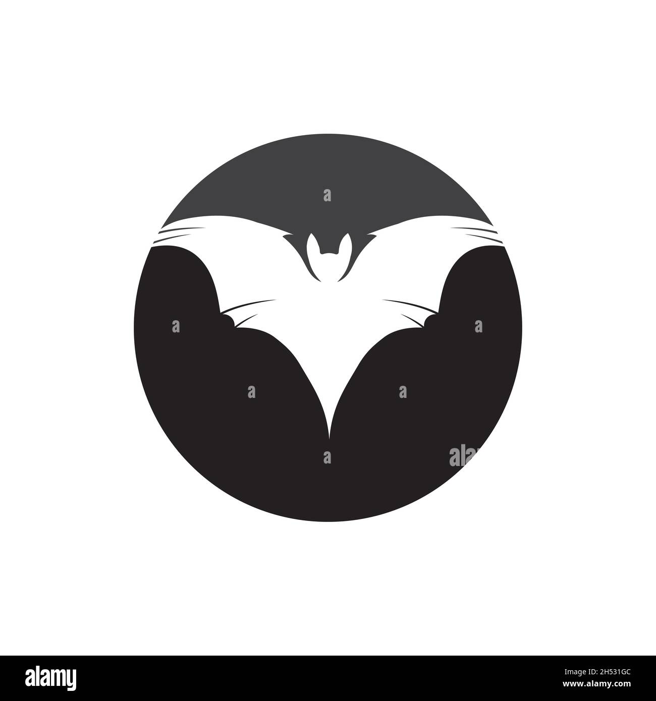 bat logo illustration design template Stock Vector Image & Art - Alamy