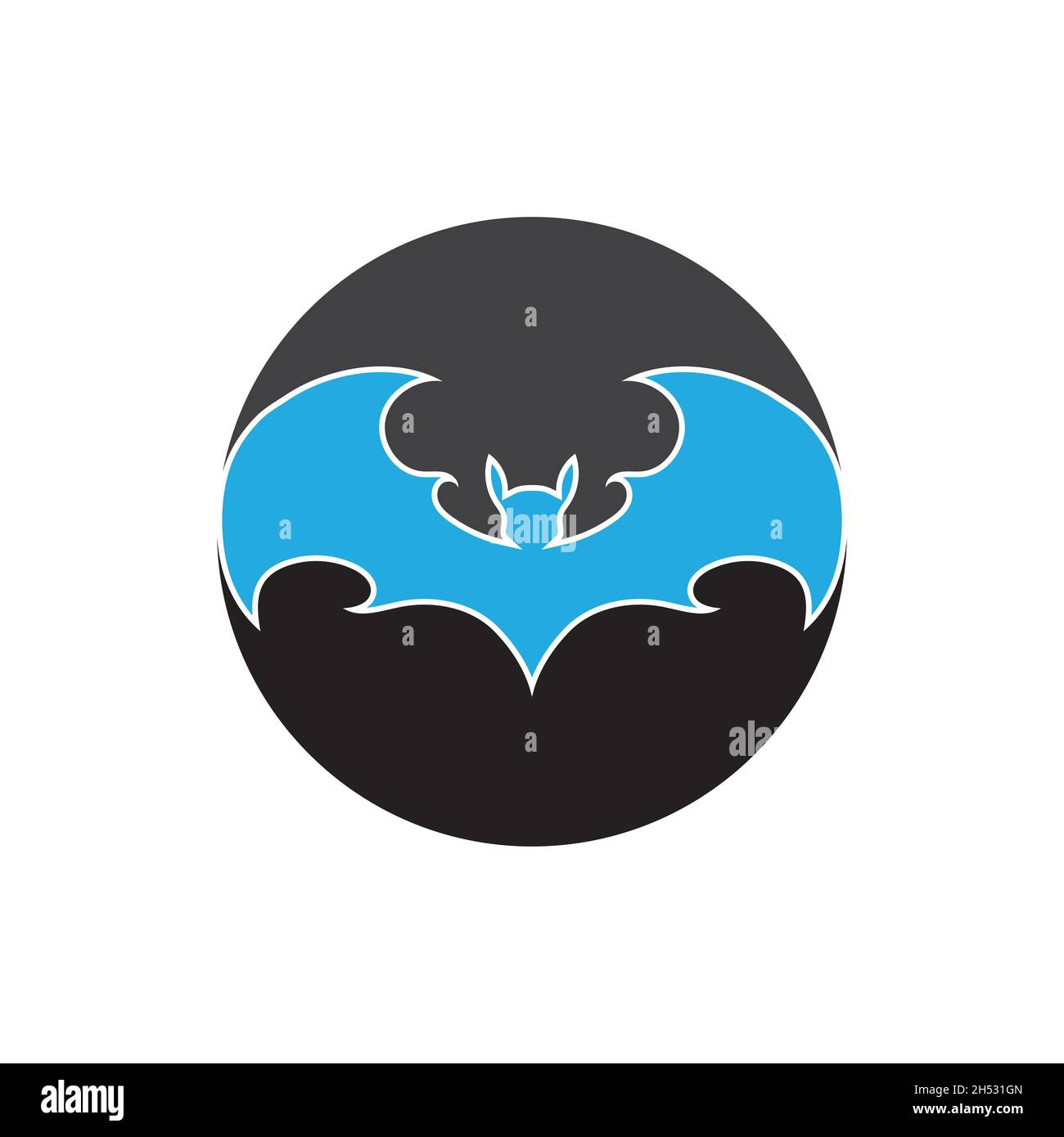 bat logo illustration design template Stock Vector Image & Art - Alamy