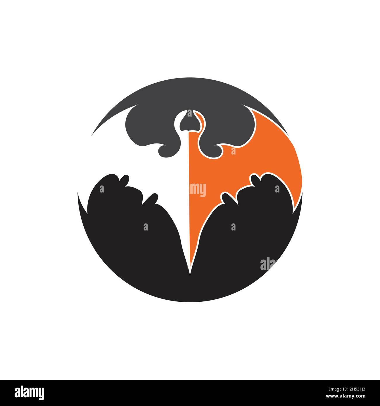 bat logo illustration design template Stock Vector Image & Art - Alamy