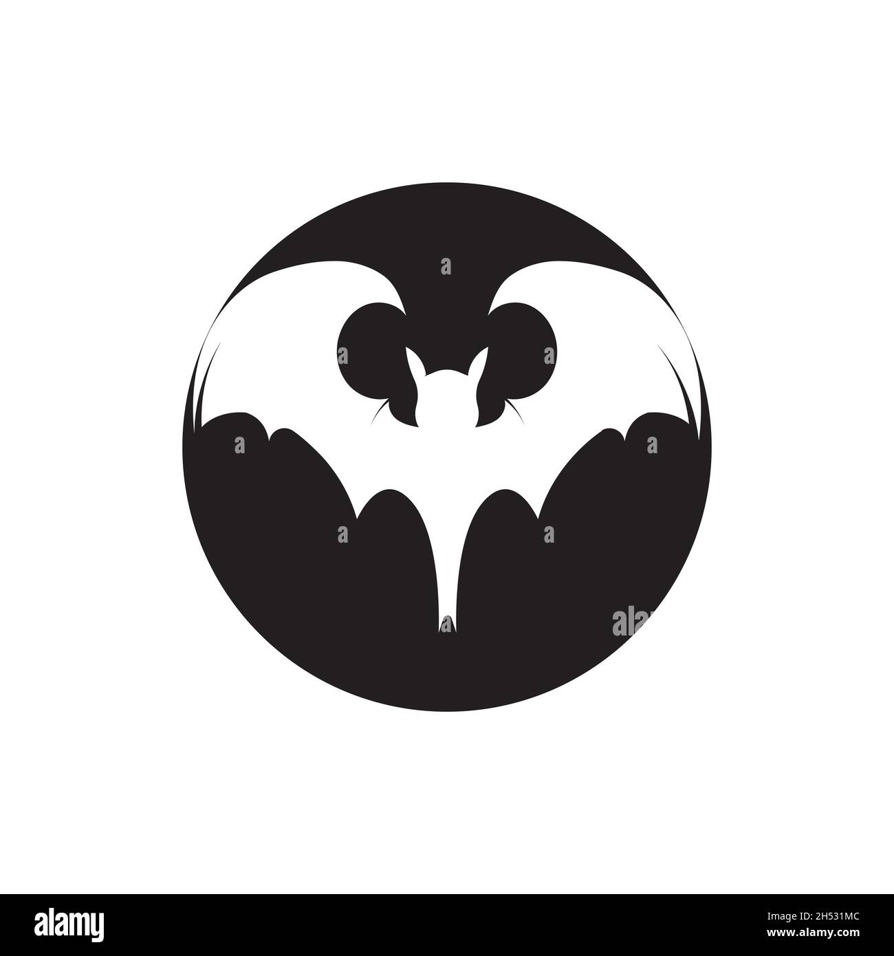 bat logo illustration design template Stock Vector Image & Art - Alamy