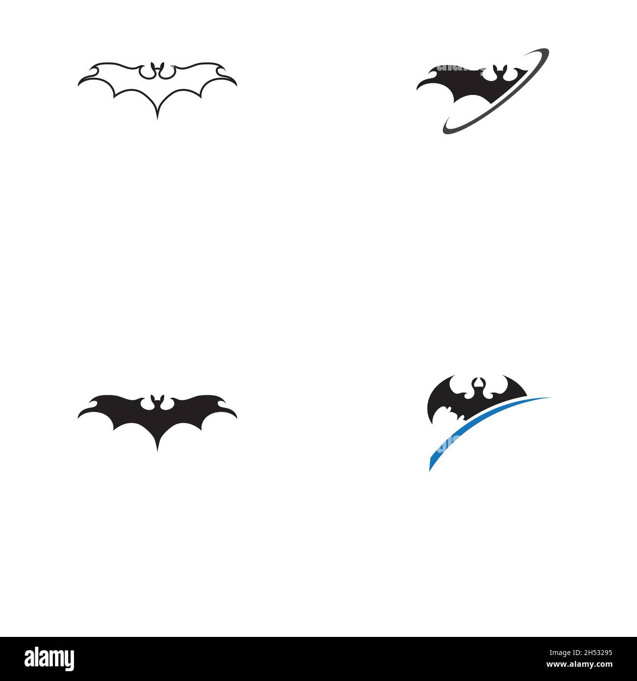 bat logo vector illustration design template - vector Stock Vector ...