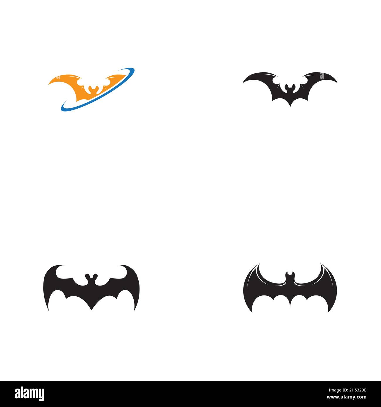 bat logo vector illustration design template - vector Stock Vector ...