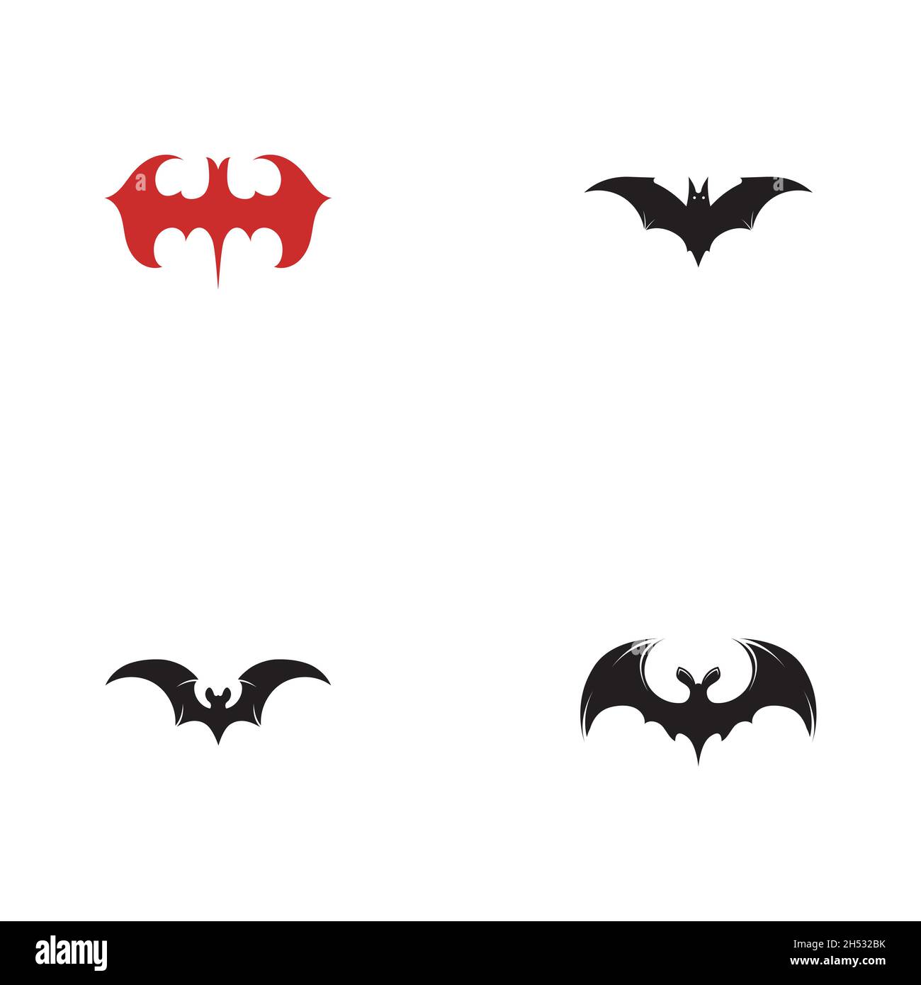 bat logo vector illustration design template - vector Stock Vector ...