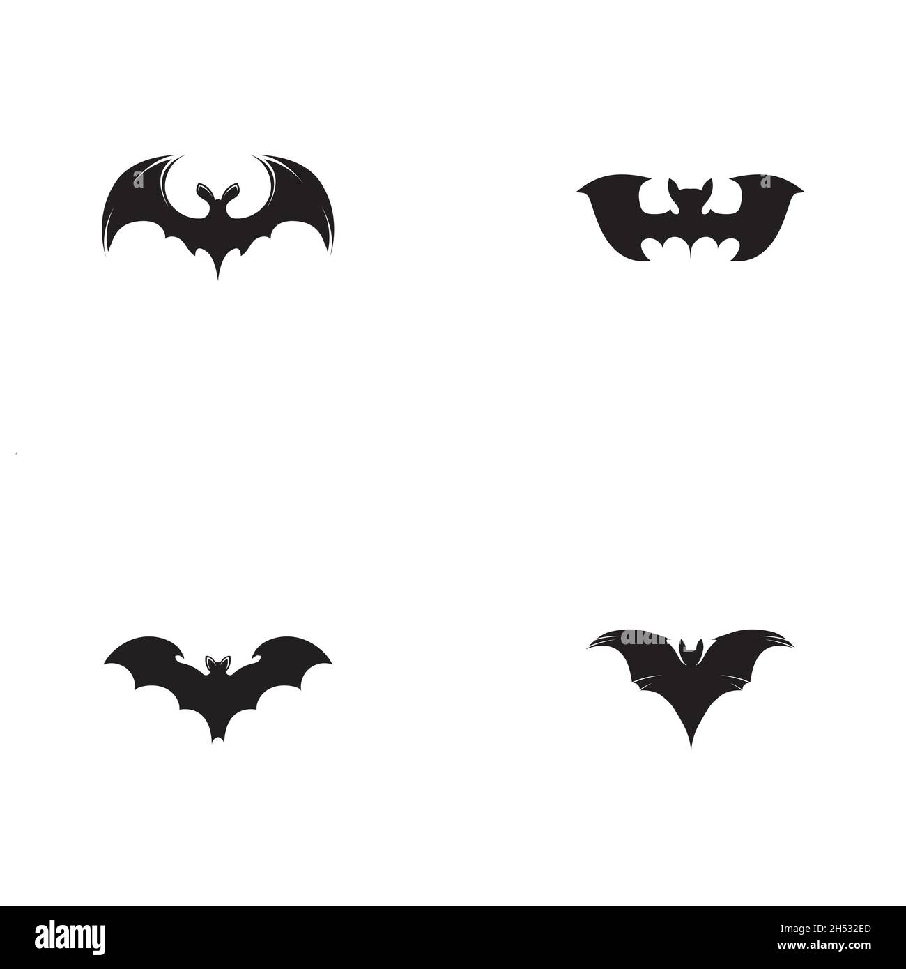 bat logo vector illustration design template - vector Stock Vector ...