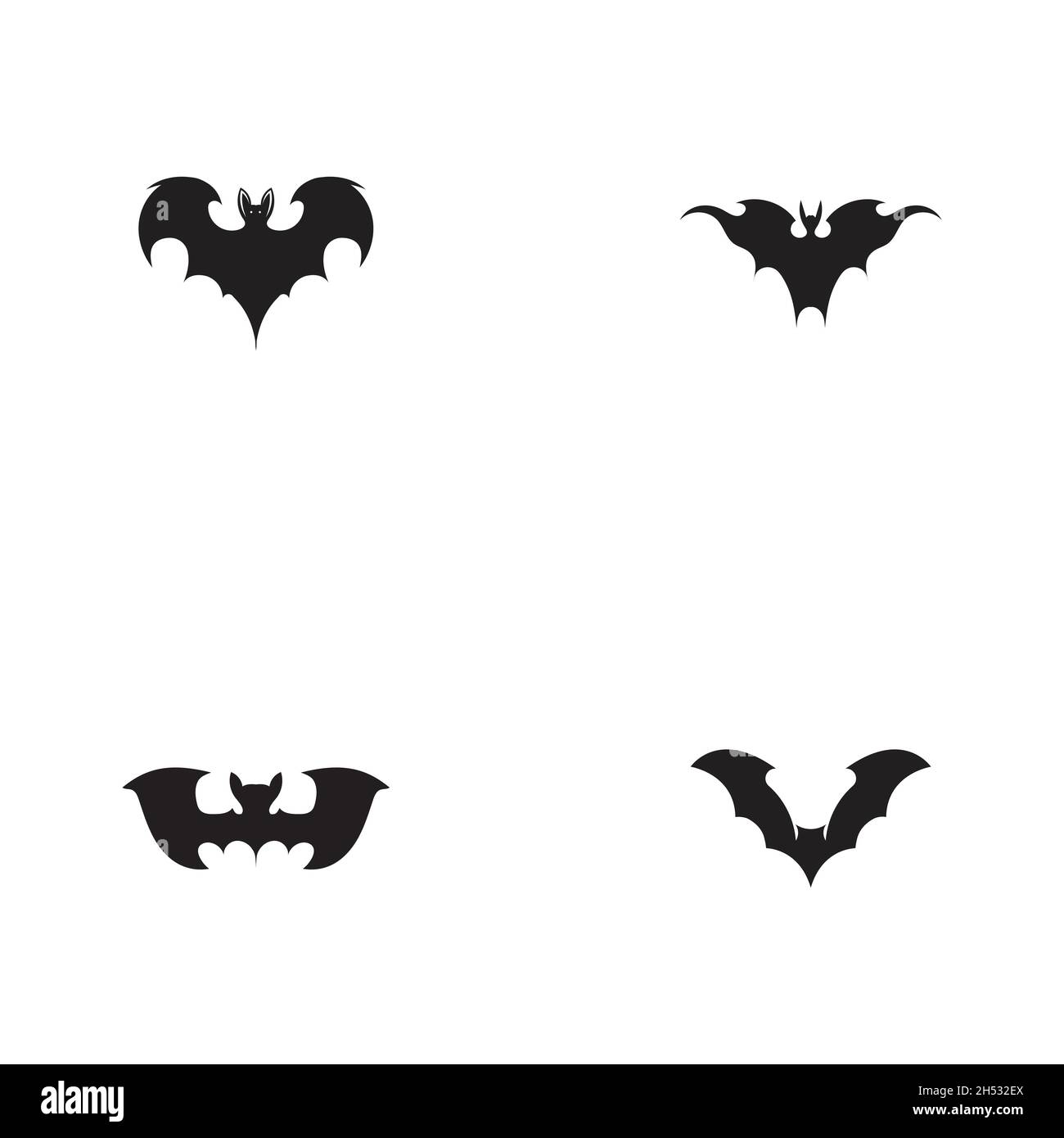 bat logo vector illustration design template - vector Stock Vector ...