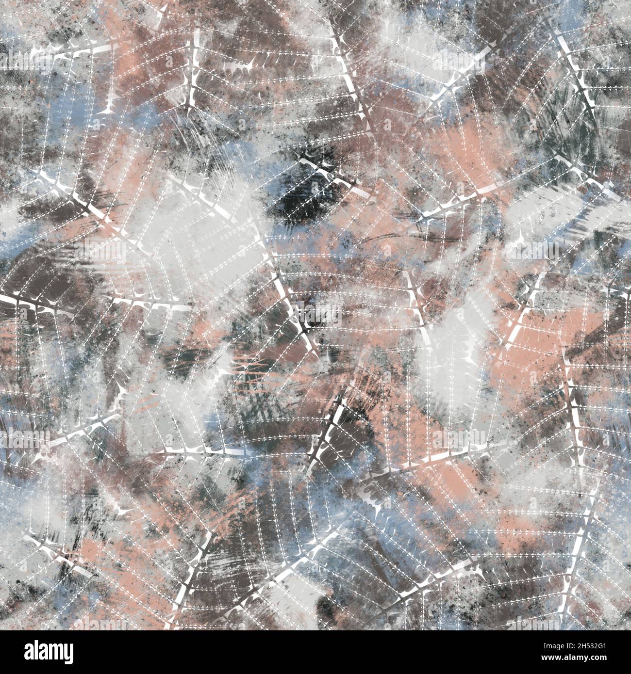 Seamless neutral and white grungy classic abstract surface pattern ...