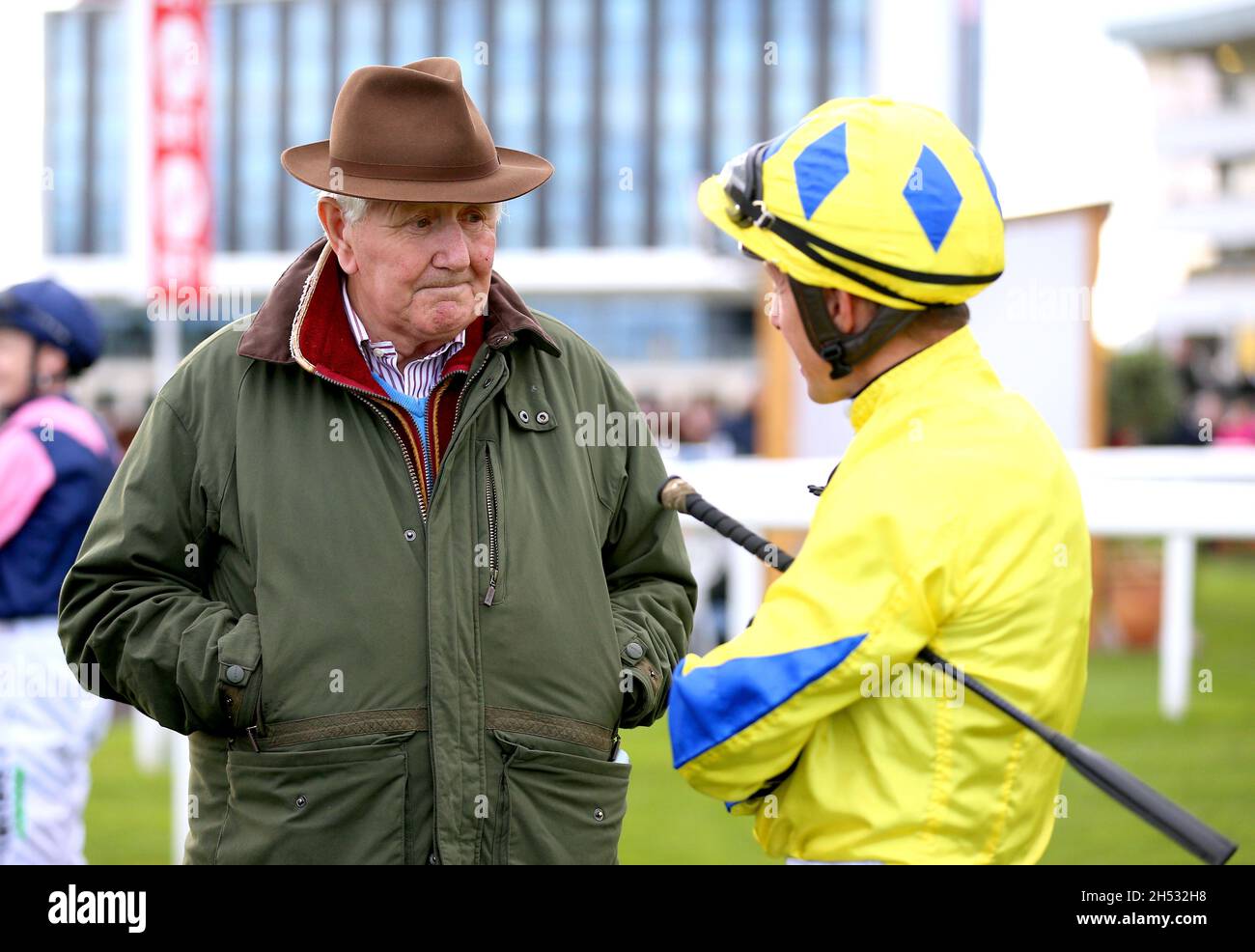 Jockey jim crowley at doncaster racecourse hi-res stock photography and ...