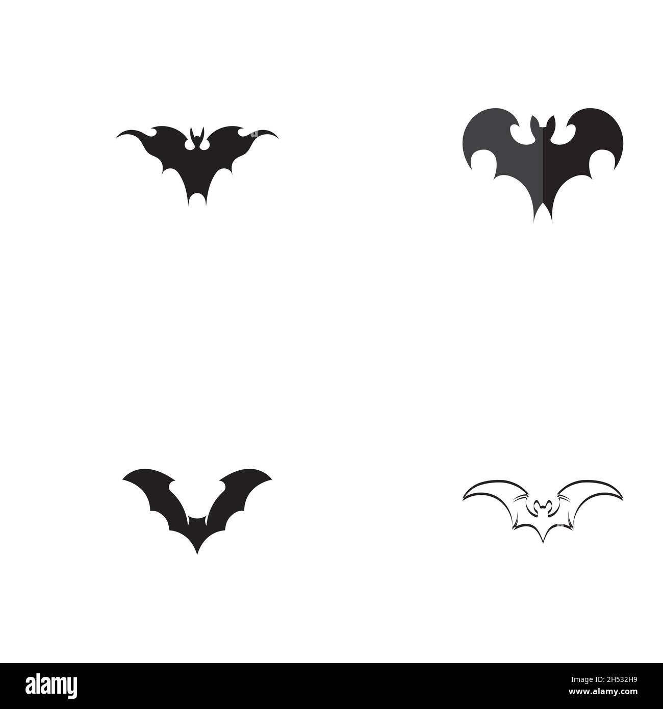 bat logo vector illustration design template - vector Stock Vector ...