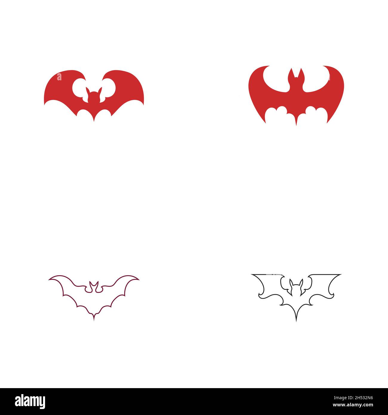 bat logo vector illustration design template - vector Stock Vector ...