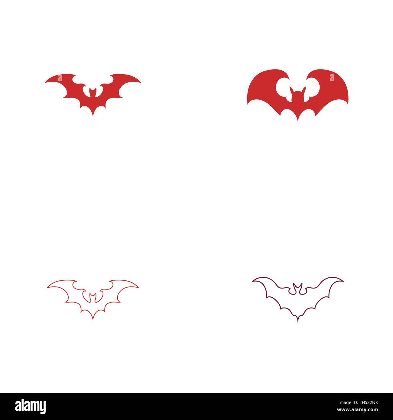 bat logo vector illustration design template - vector Stock Vector ...
