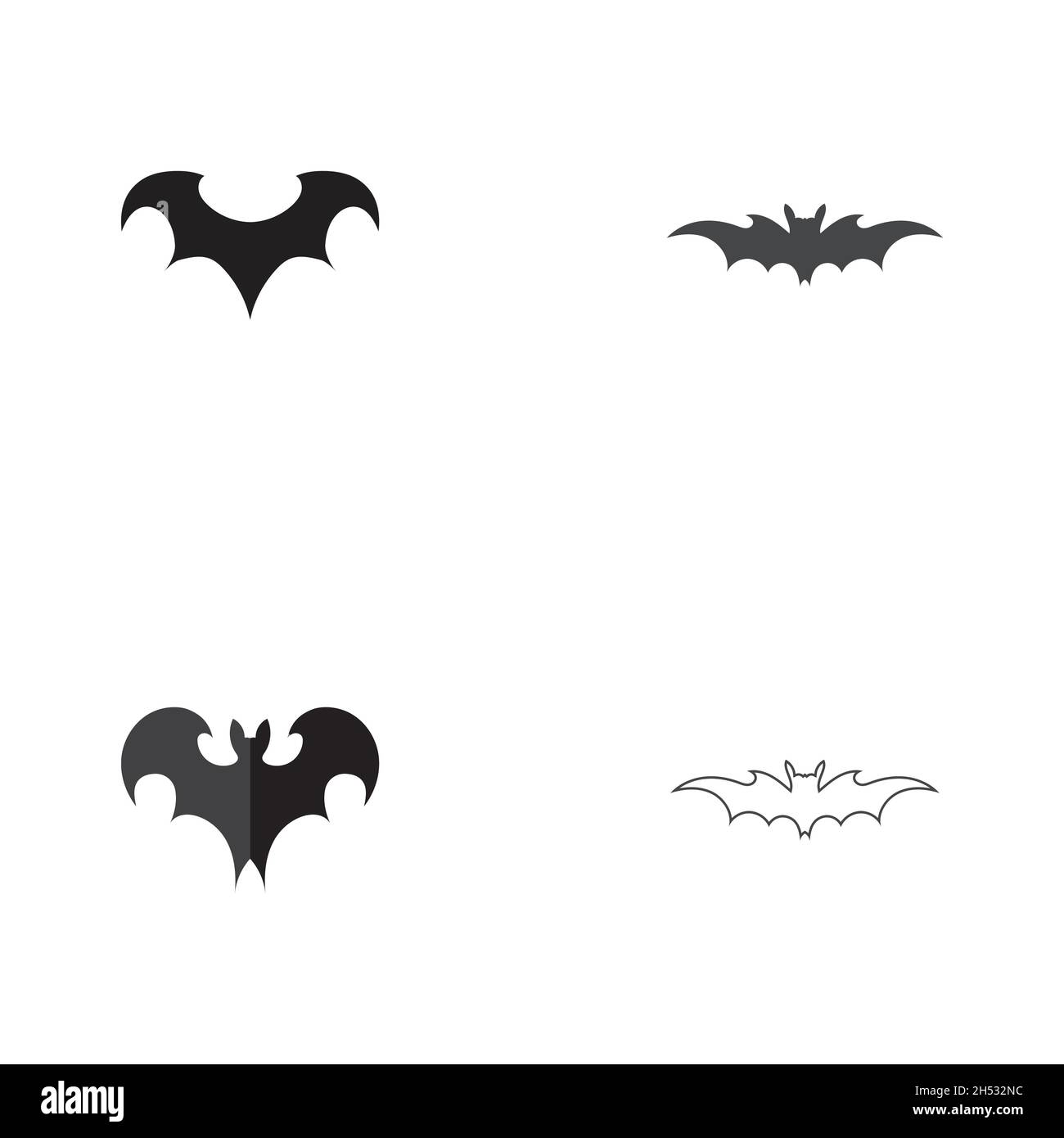 bat logo vector illustration design template - vector Stock Vector ...