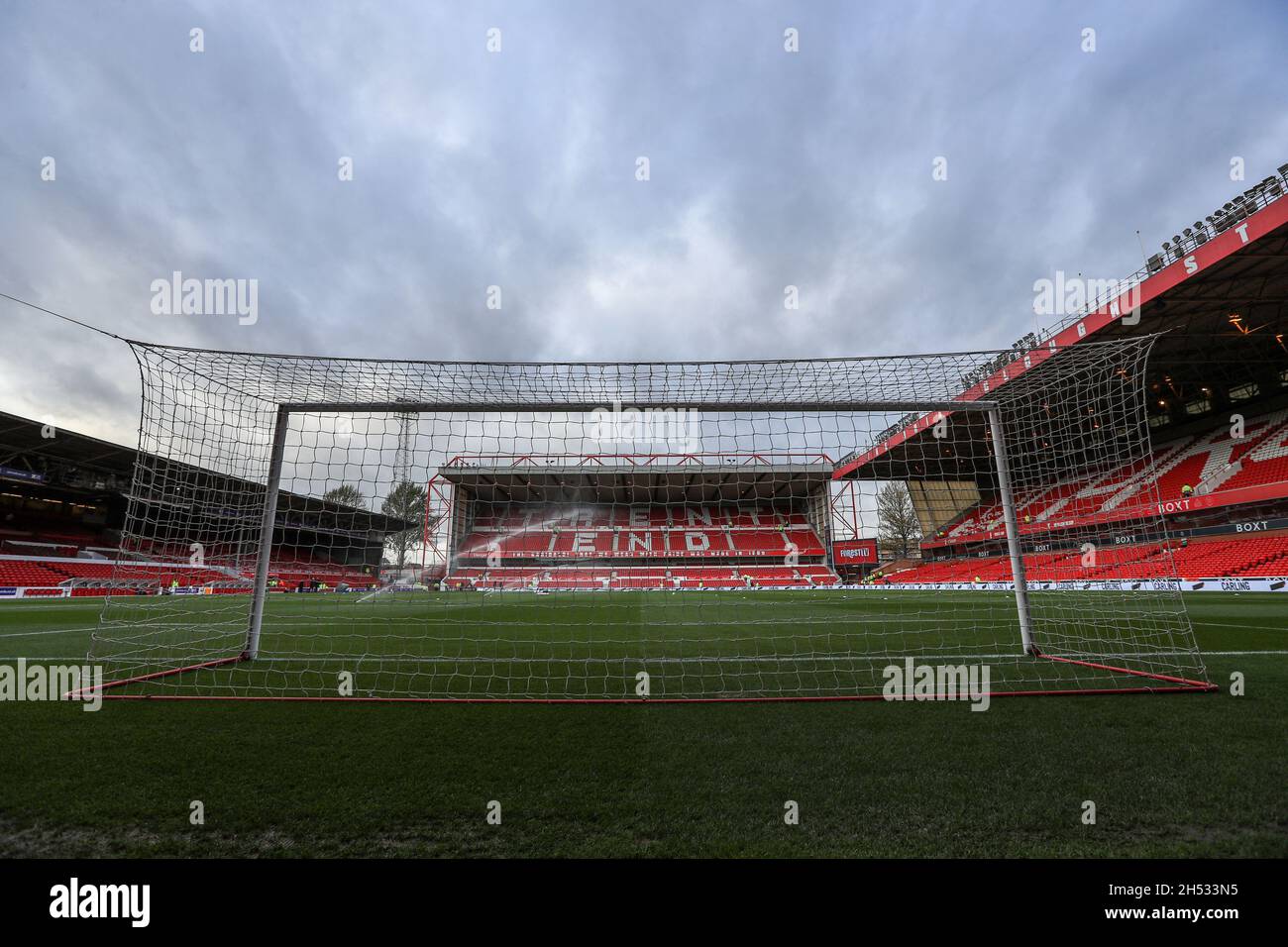 General view inside The City Ground Stadium ahead of the game Stock ...