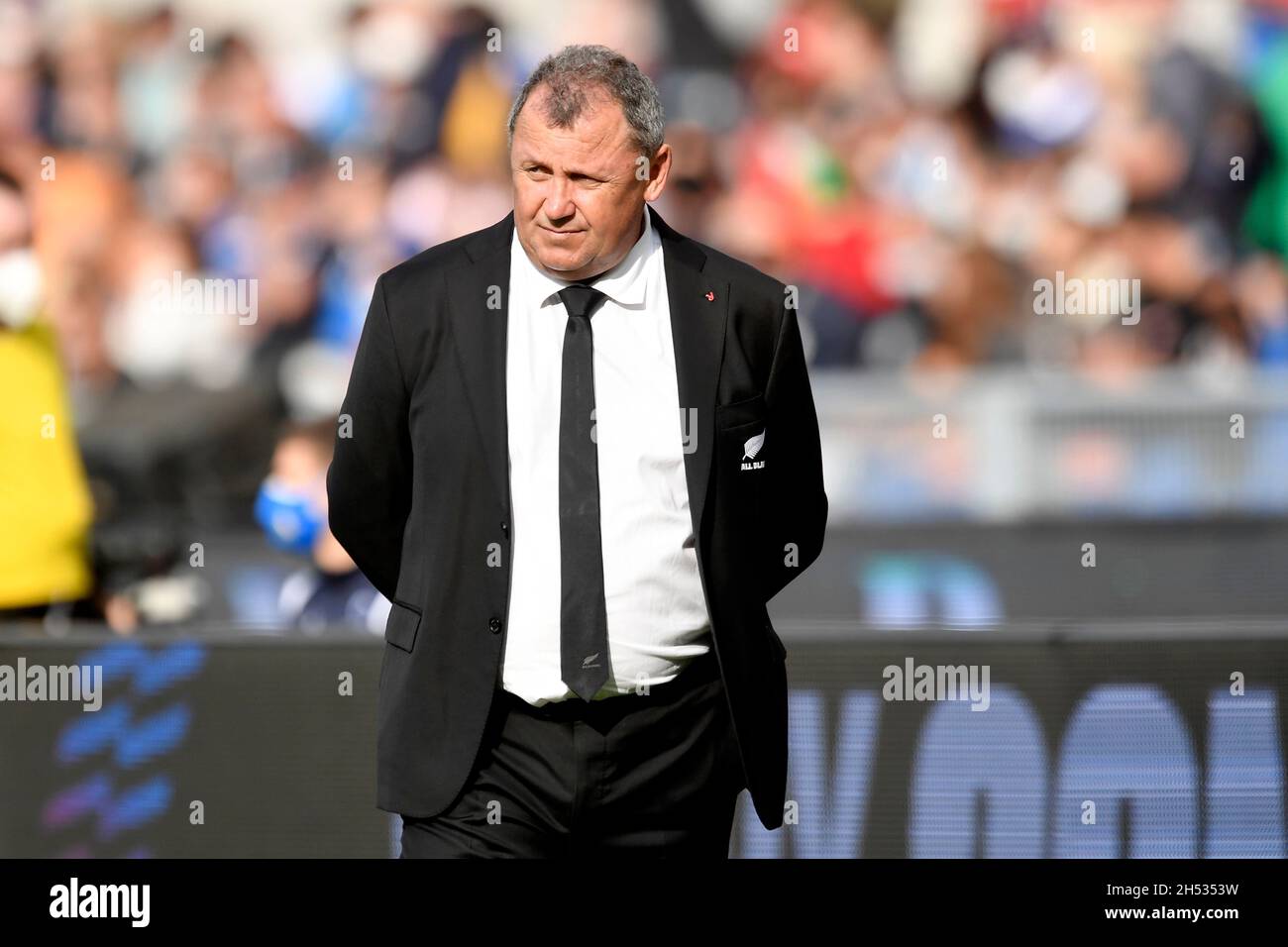 Rome, Italy. 06th Nov, 2021. Ian Foster coach of All Balcks during ...