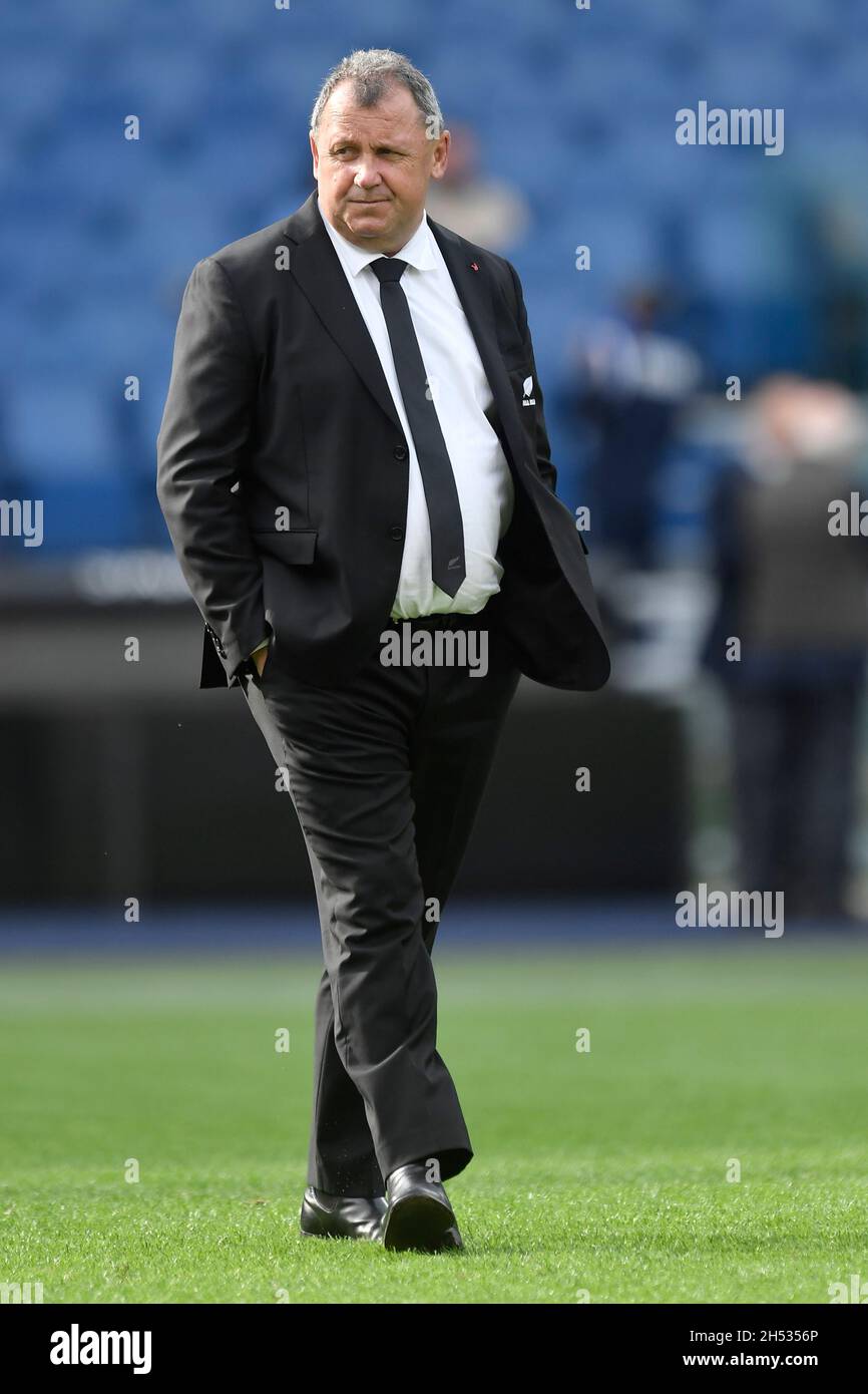 Rome, Italy. 06th Nov, 2021. Ian Foster coach of All Balcks during ...