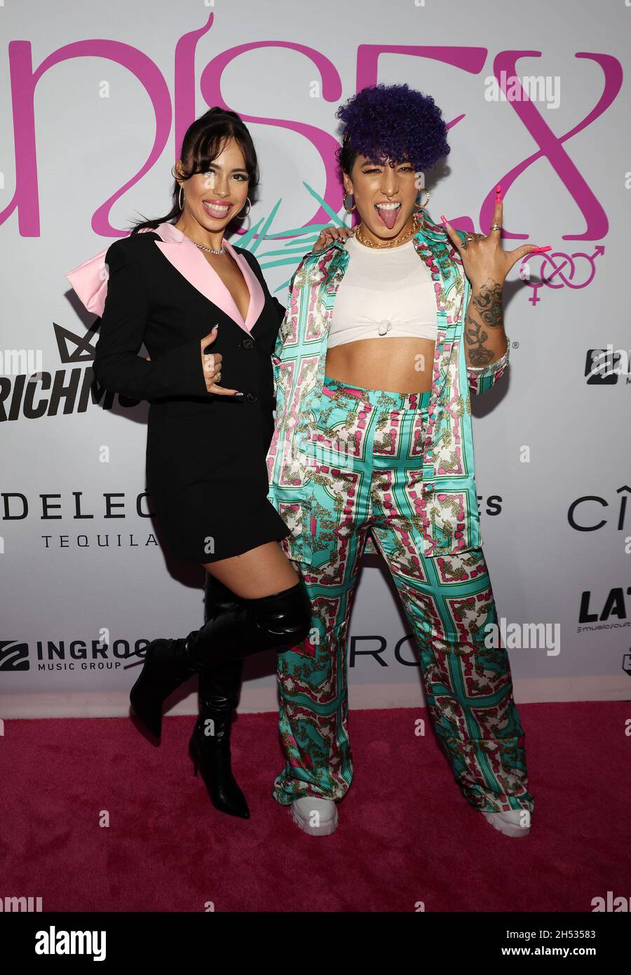 MIAMI, FL - NOVEMBER 5: Janella Rodriguez and Sonja La Makina attend ...