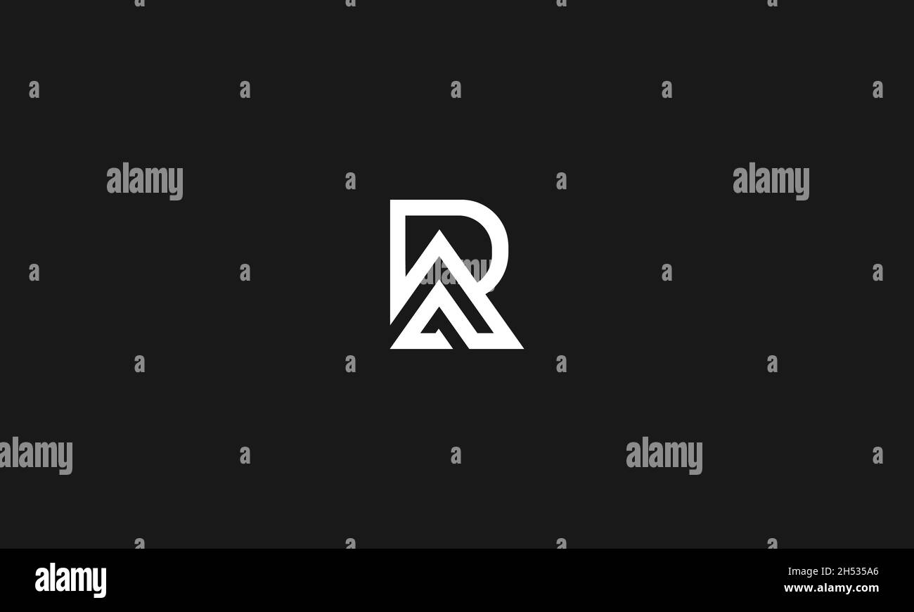 LETTER R LOGO DESIGN WITH NEGATIVE SPACE EFFECT FOR ILLUSTRATION USE ...