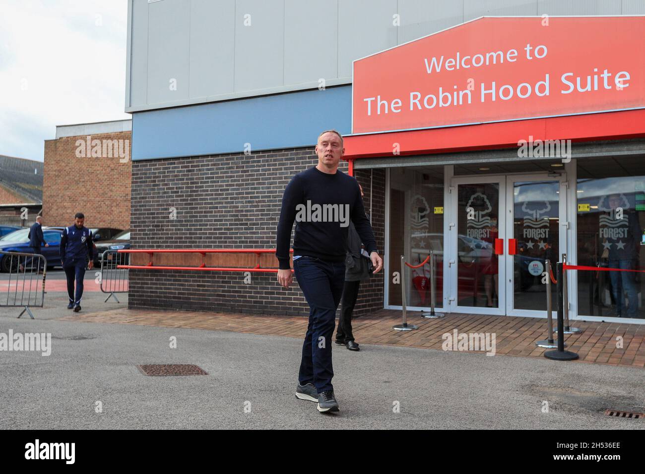 Steve Cooper manager of Nottingham Forest arriving at The City Ground ...