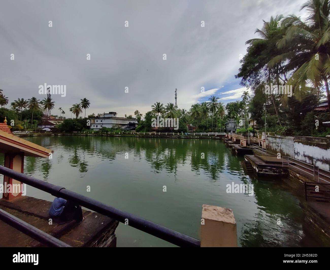 Sree Ramaswamy Temple pond/Thiruvangad/Thalassery/Kerala Stock Photo ...