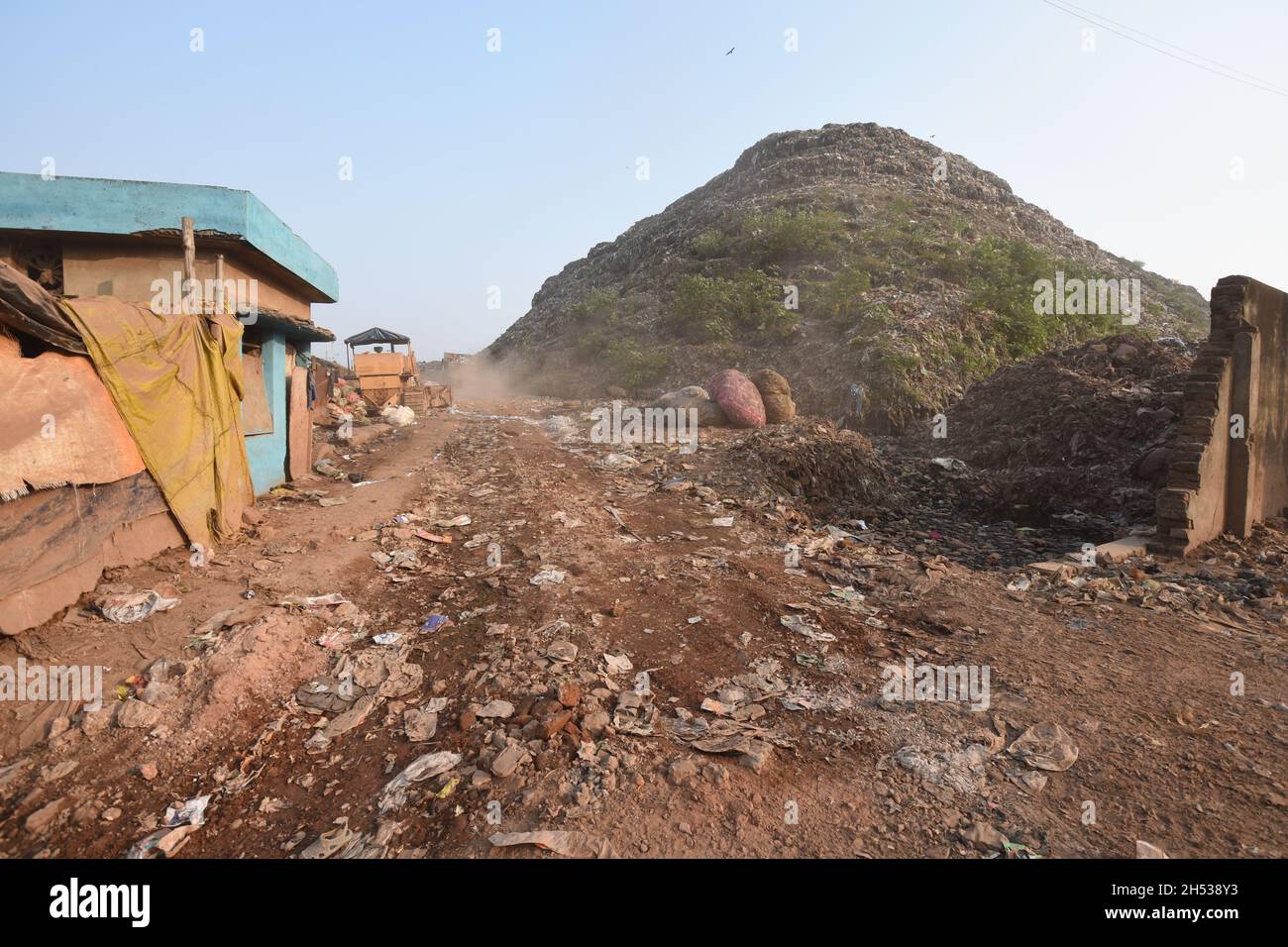 Solid waste at Belgachia Dump Site. Howrah, West Bengal, India Stock ...