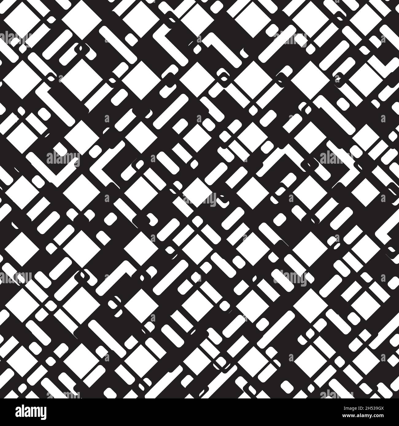 Abstract geometric seamless pattern. Stylish abstract pictogram black ...