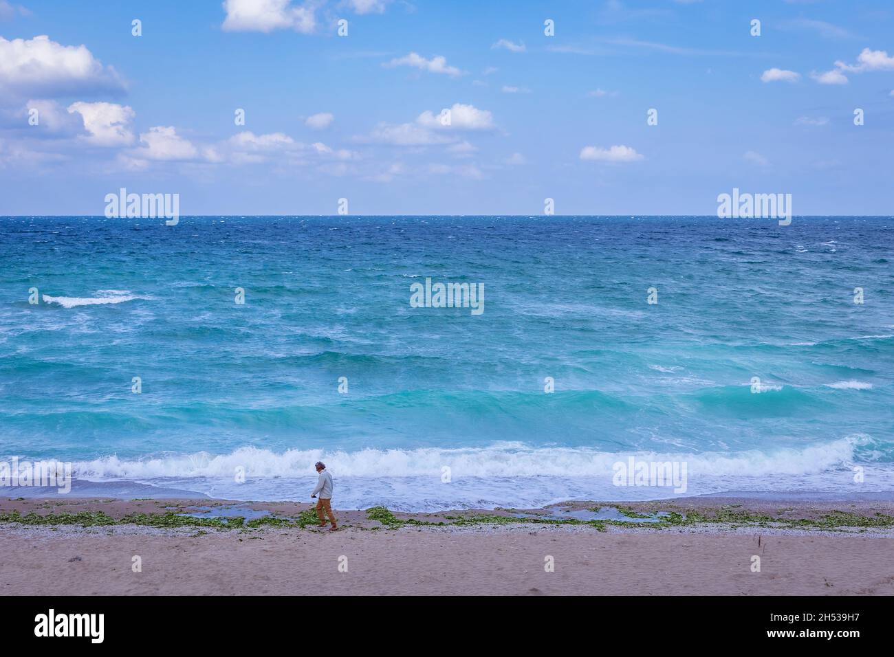 Beach in Shabla town and seaside resort in Dobrich Province on the ...