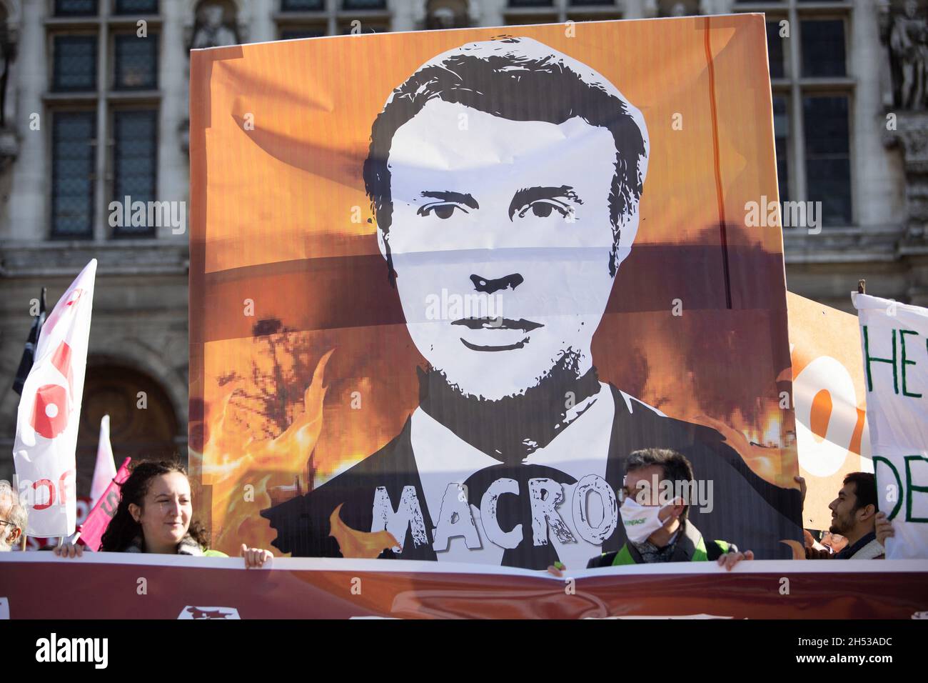 Drawing emmanuel macron hi-res stock photography and images - Alamy