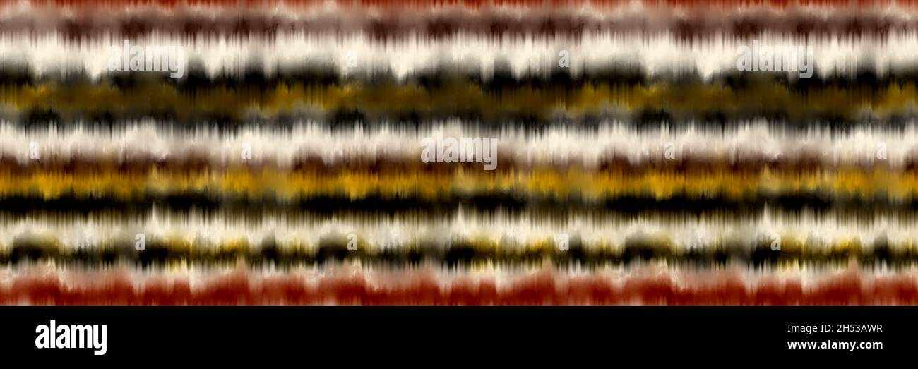 Seamless funky striped tie dye motif print border for surface design ...