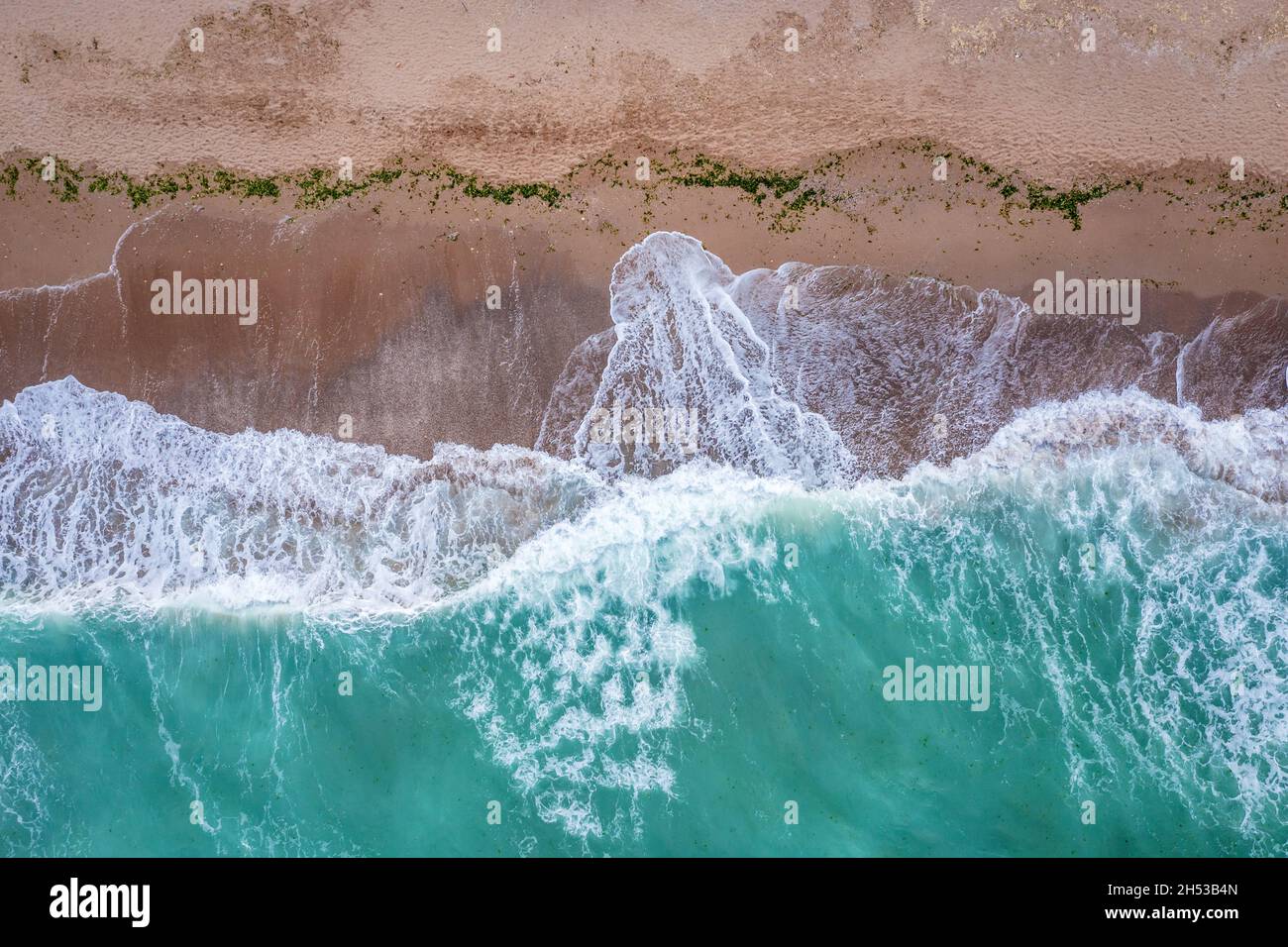 High angle photo of beach in Shabla town and seaside resort in Dobrich ...