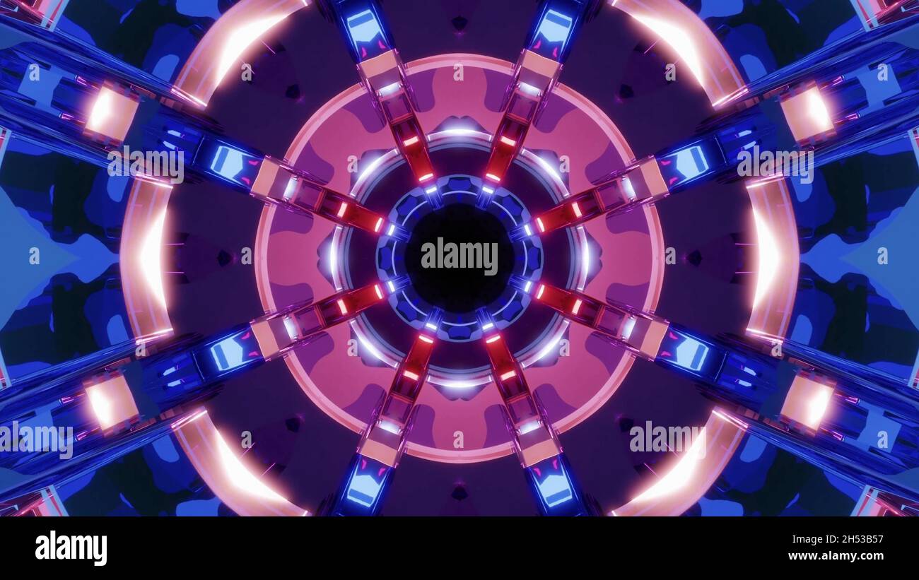 Futuristic sci-fi wallpaper with abstract geometric shapes and blue and ...