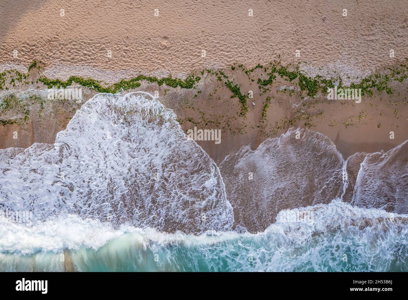 High angle photo of beach in Shabla town and seaside resort in Dobrich ...
