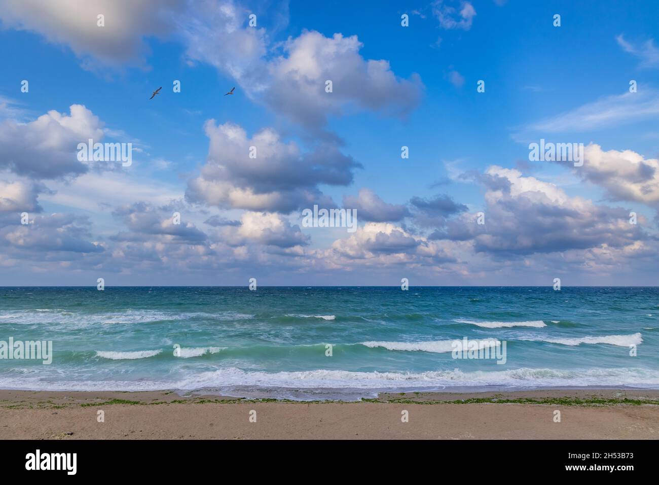 Beach in Shabla town and seaside resort in Dobrich county, Black Sea ...