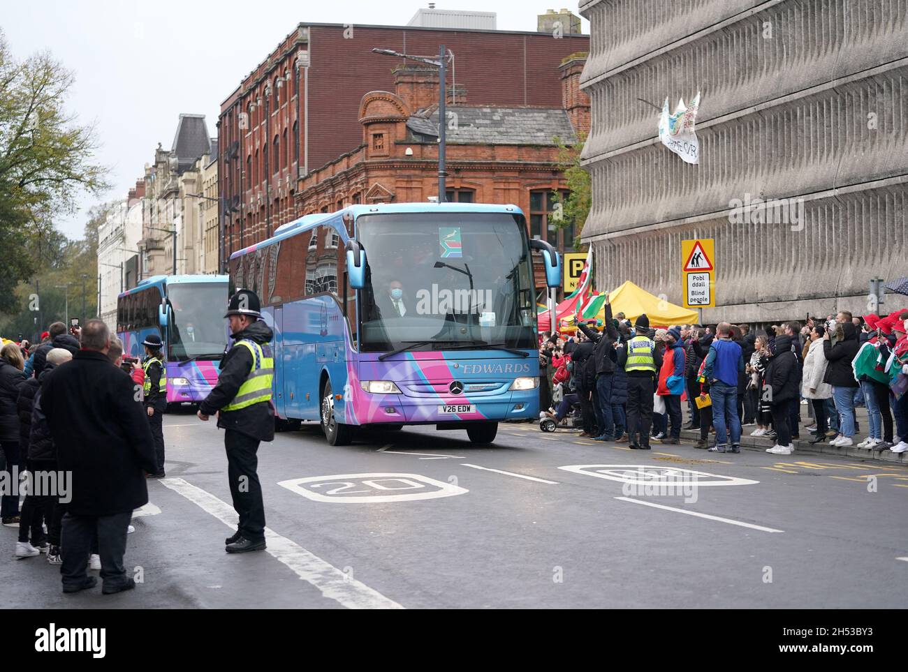 Cardiff bus principality hi-res stock photography and images - Alamy