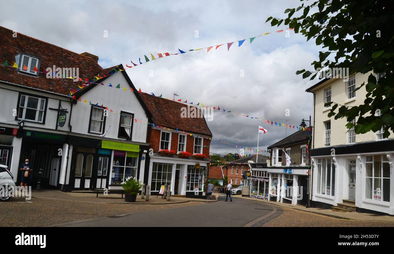Framlingham Town Centre, Suffolk, UK Stock Photo - Alamy
