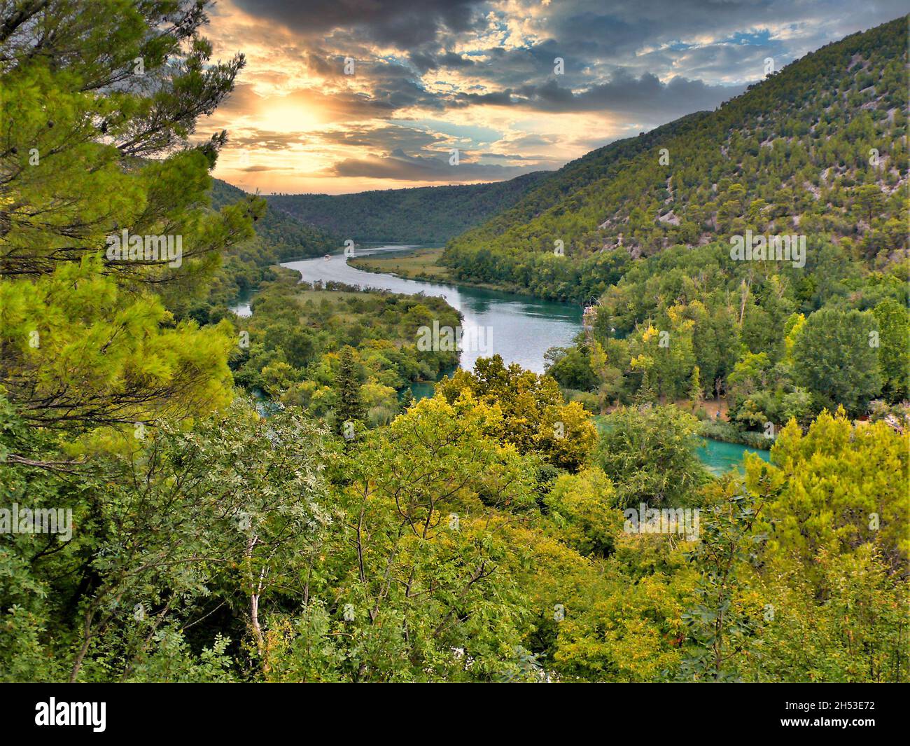 Bilder Kroatiens Fluss Krka Foto Stock Photo - Alamy