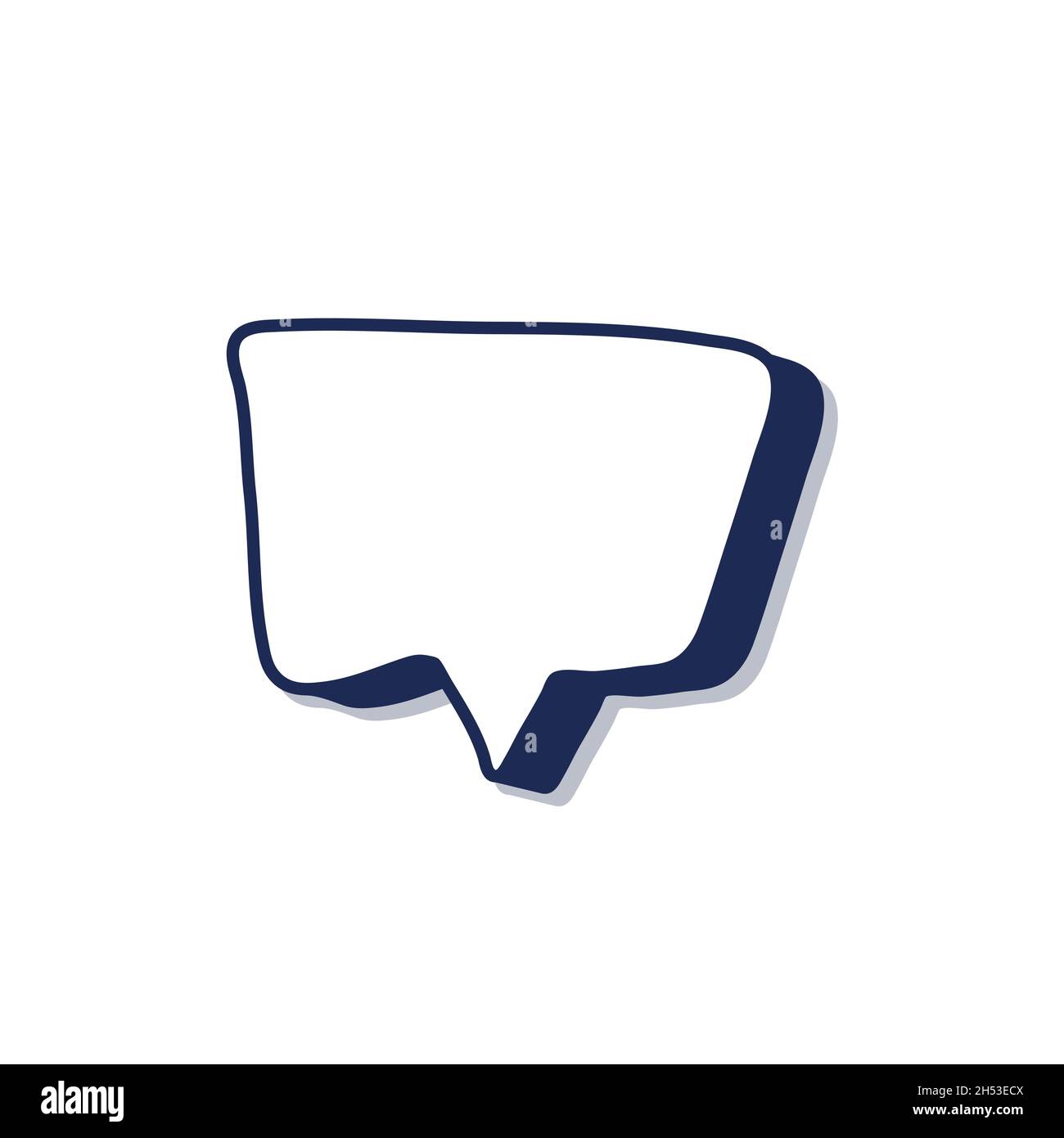 Speech bubble. Vector cloud empty sign Stock Vector Image & Art - Alamy