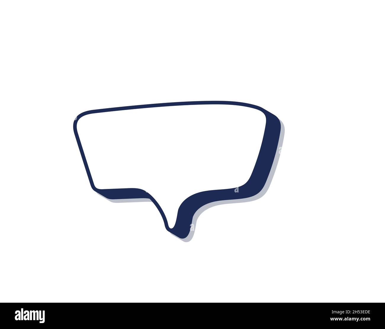 Speech bubble. Vector cloud empty sign Stock Vector Image & Art - Alamy