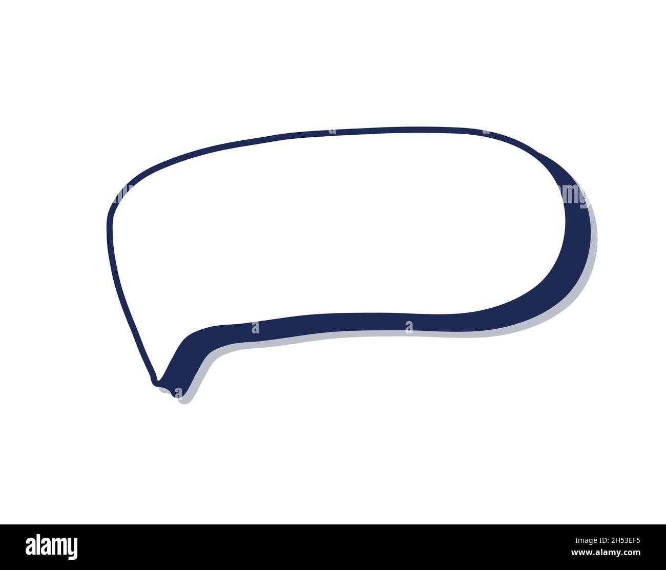 Speech bubble. Vector cloud empty sign Stock Vector Image & Art - Alamy