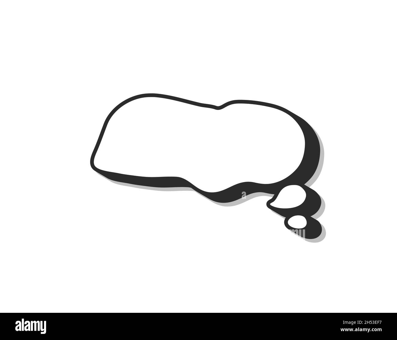 Speech bubble. Vector cloud empty sign Stock Vector Image & Art - Alamy