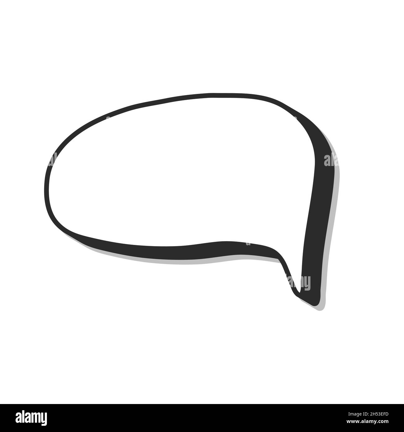 Speech bubble. Vector cloud empty sign Stock Vector Image & Art - Alamy