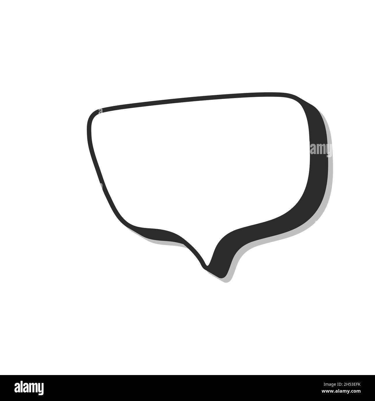 Speech bubble. Vector cloud empty sign Stock Vector Image & Art - Alamy