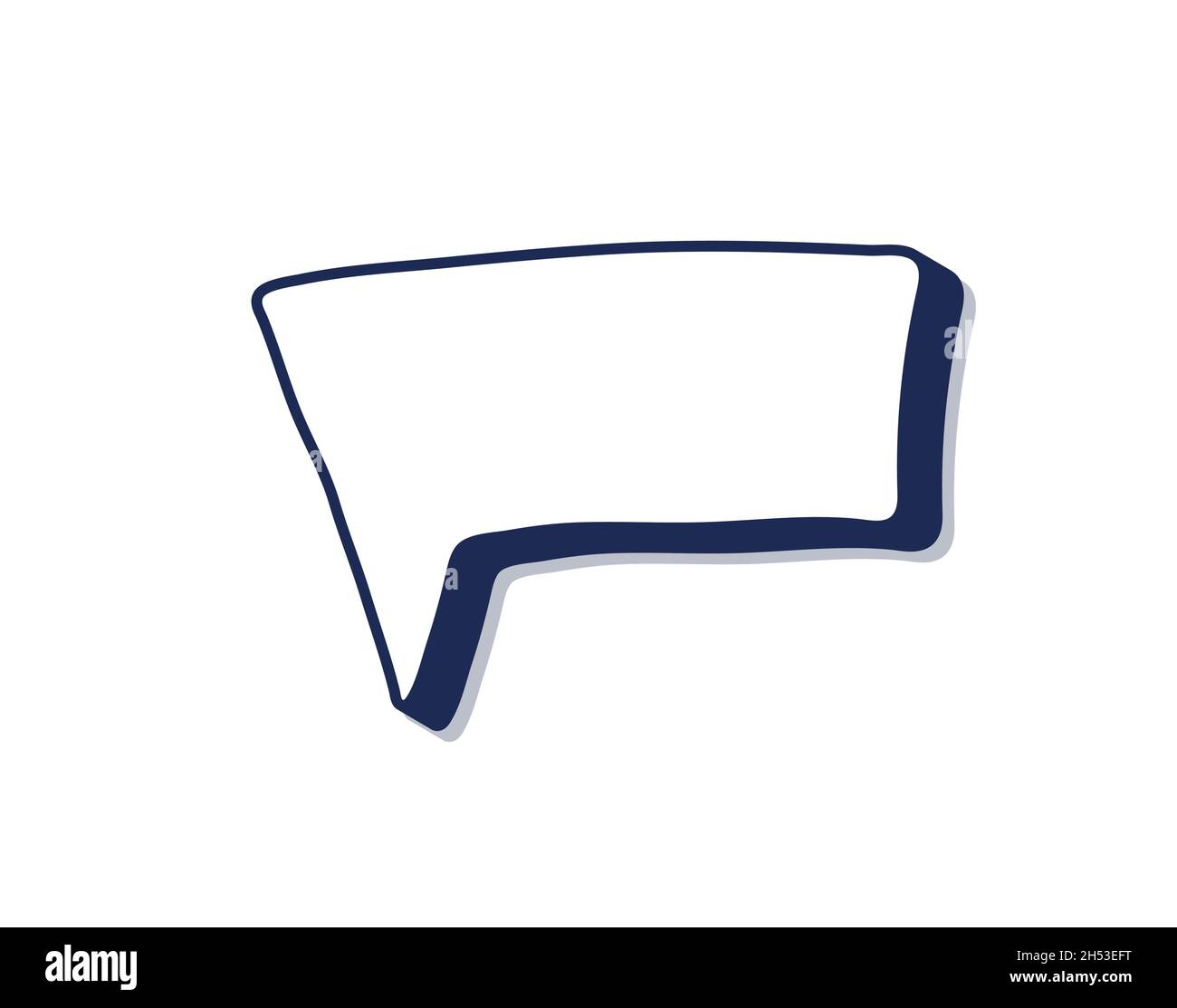 Speech bubble. Vector cloud empty sign Stock Vector Image & Art - Alamy