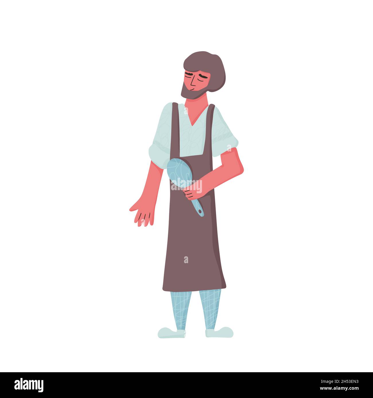 Cook in uniform. Chef. Professional master. Vector illustation Stock ...