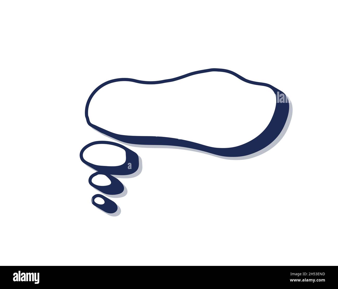 Speech bubble. Vector cloud empty sign Stock Vector Image & Art - Alamy