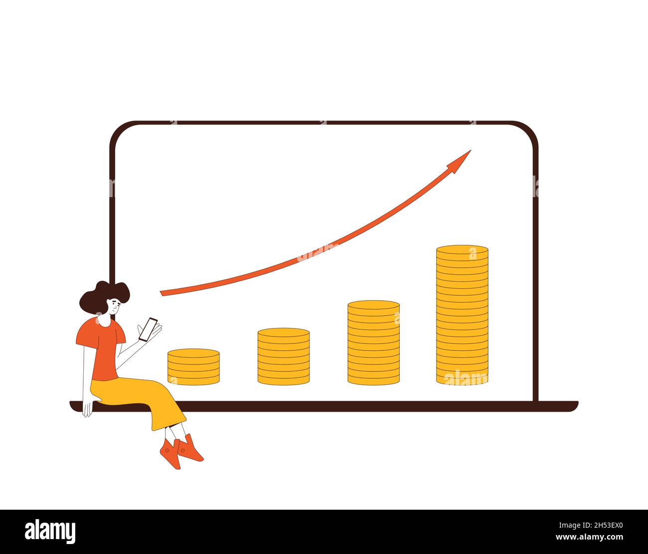 Inflation. Decreased purchasing power. Vector illustration Stock Vector ...