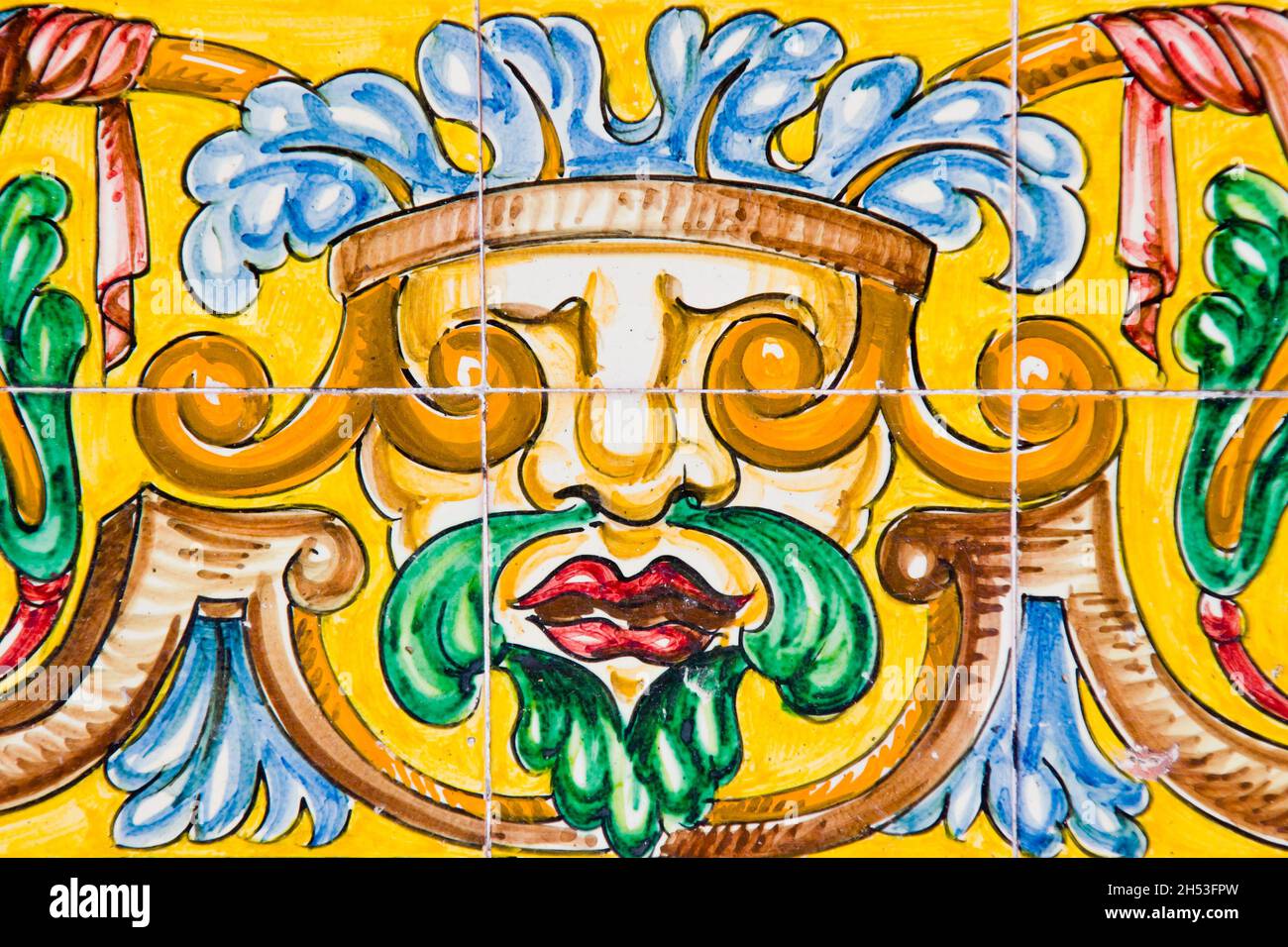 Vintage wall tile hi-res stock photography and images - Alamy