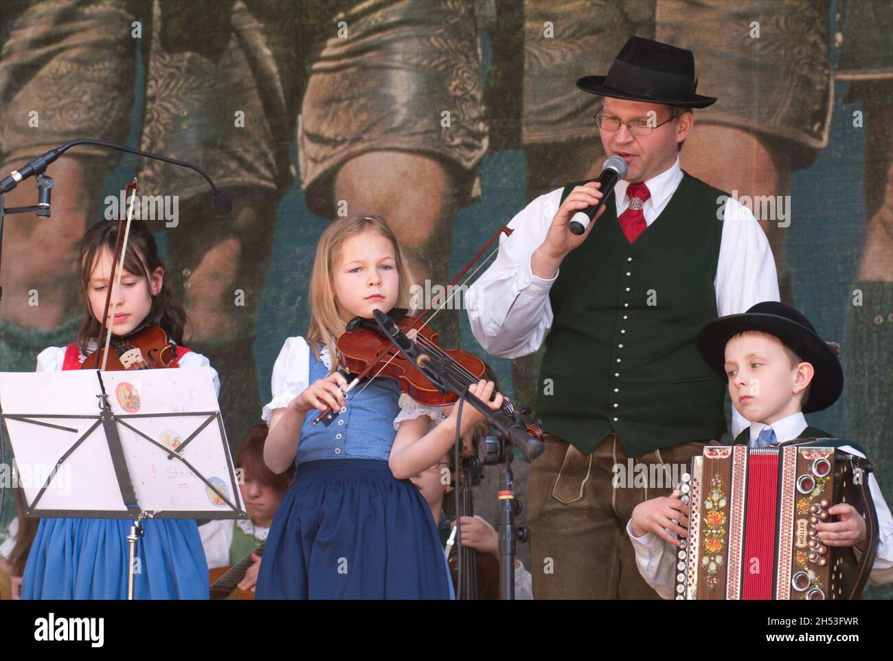 Children in traditional austrian costume hi-res stock photography and ...