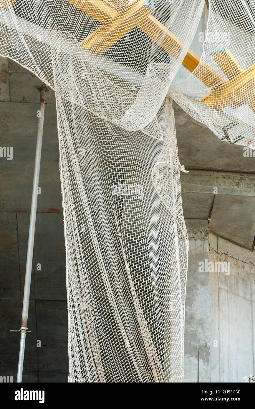 Protective building network used on building Stock Photo - Alamy