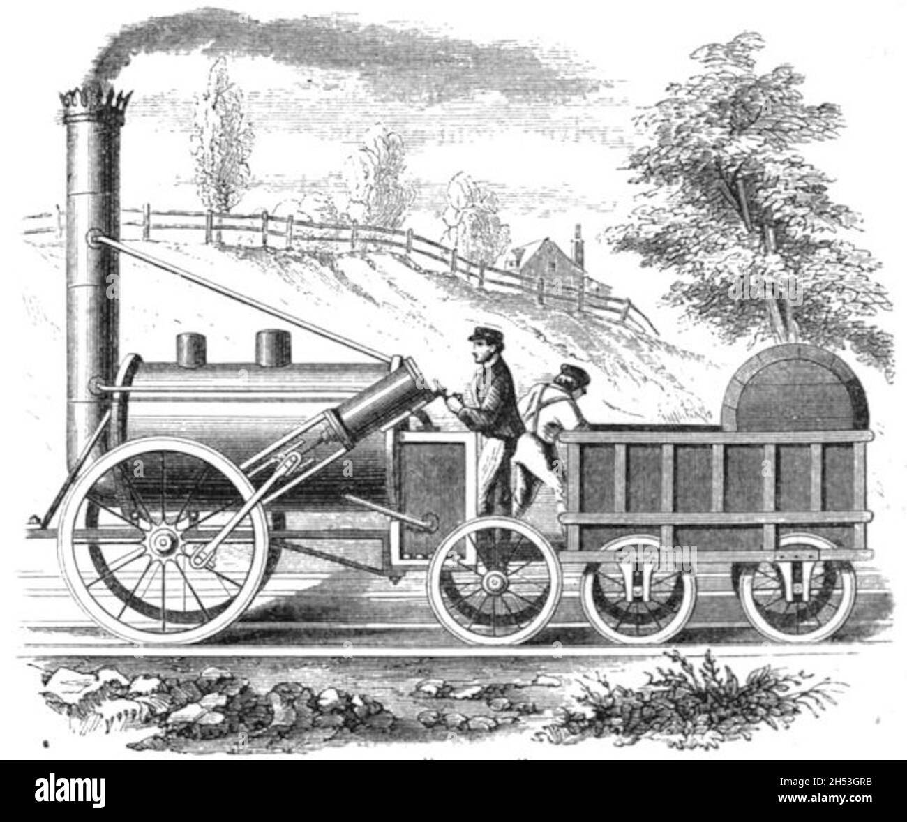 Stephensons rocket locomotive Cut Out Stock Images & Pictures - Alamy
