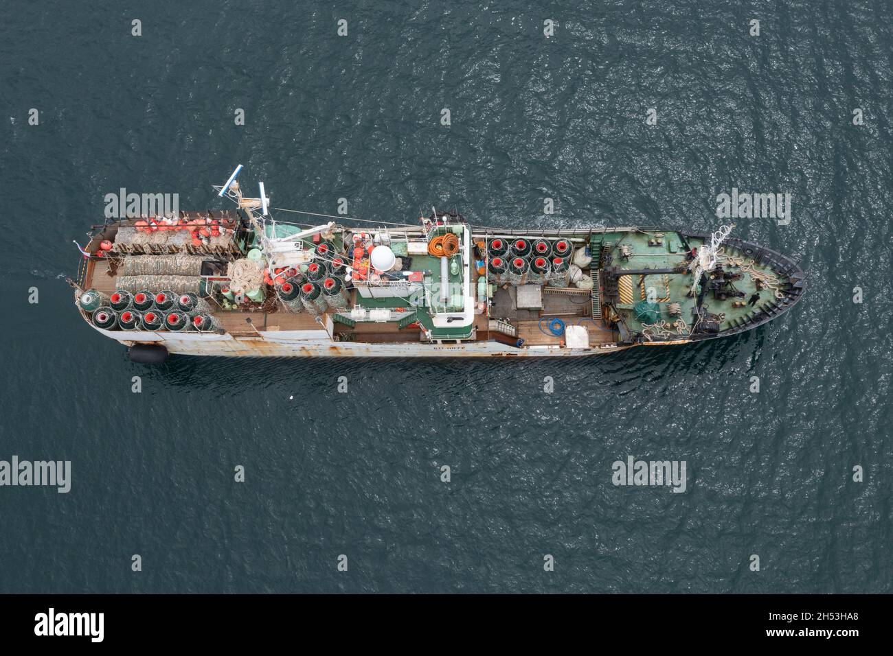 Slavianka, Primorsky Kray, Russia - May 12, 2020: The fishing vessel ...